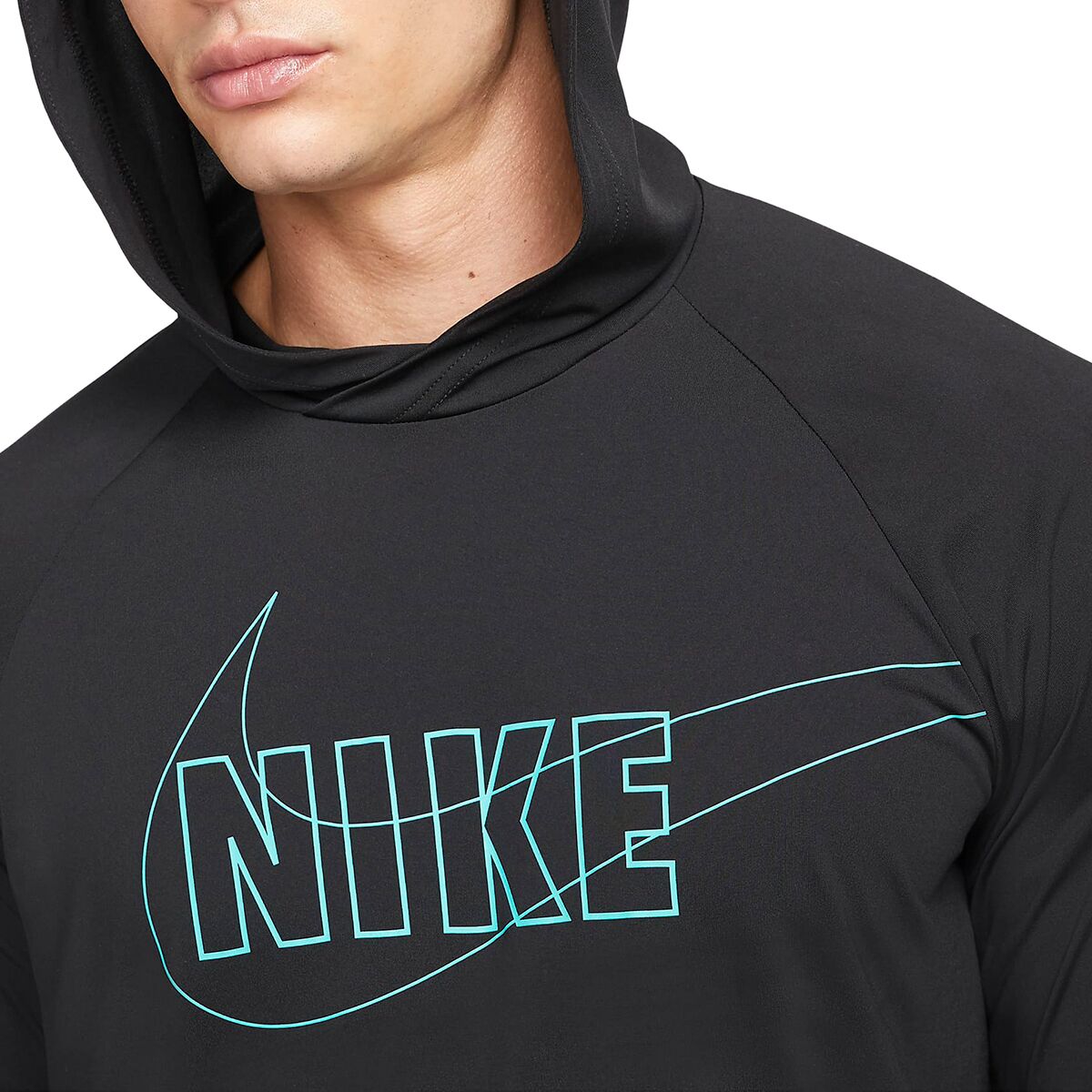 Nike Swim Outline Logo Long-Sleeve Hooded Hydroguard - Men's - Clothing