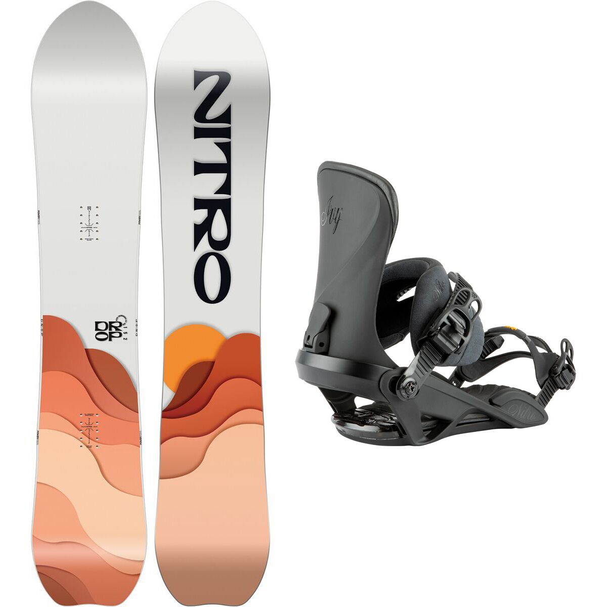Nitro Drop Snowboard + Nitro Ivy Binding - Women's - Snowboard