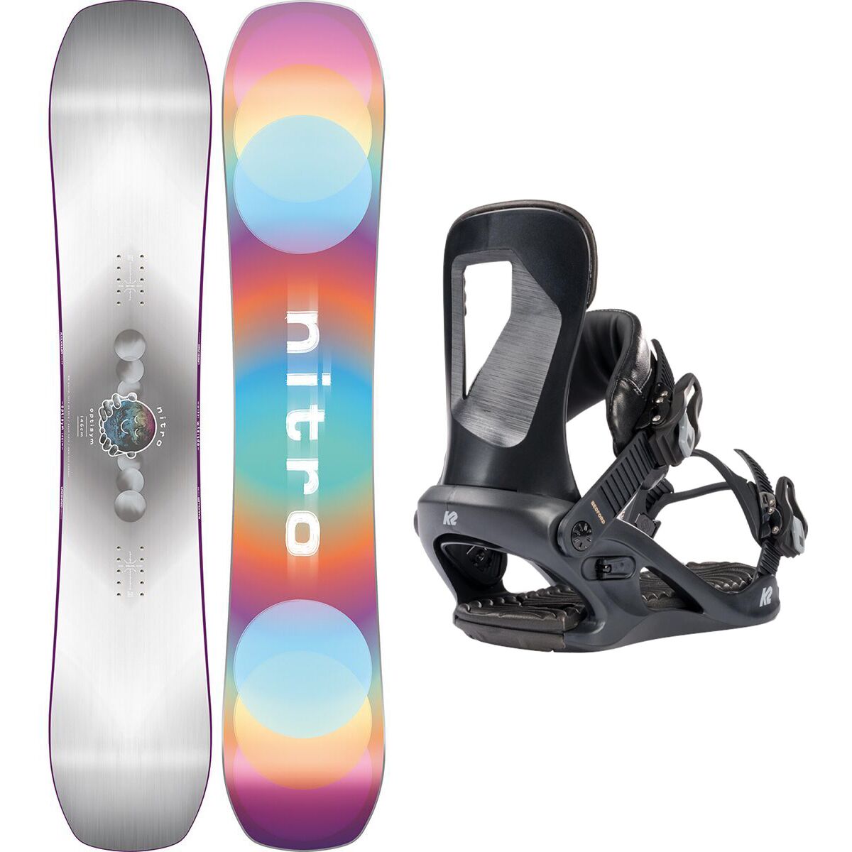 Nitro Optisym Snowboard + K2 Bedford Binding - Women's - Snowboard