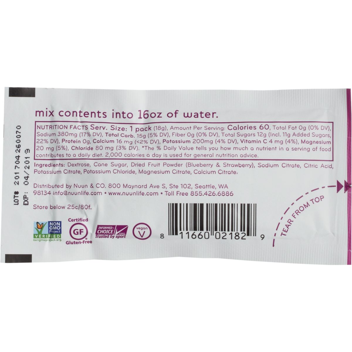 Nuun Nuun Performance Single Sachet - Bike