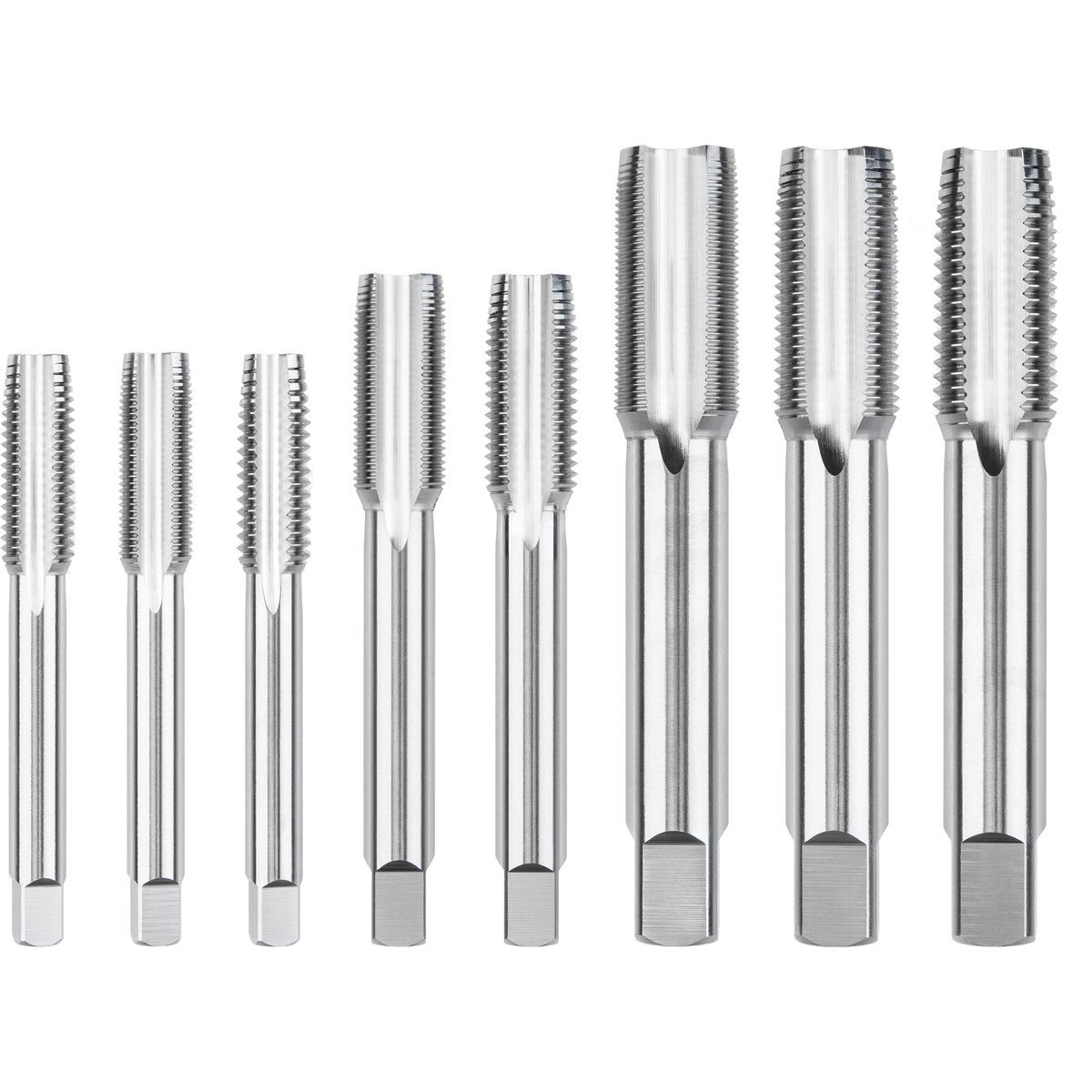 Park Tool TAP-12.1 - TAP-20.3 Thru Axle Tap Set of 8 - Bike
