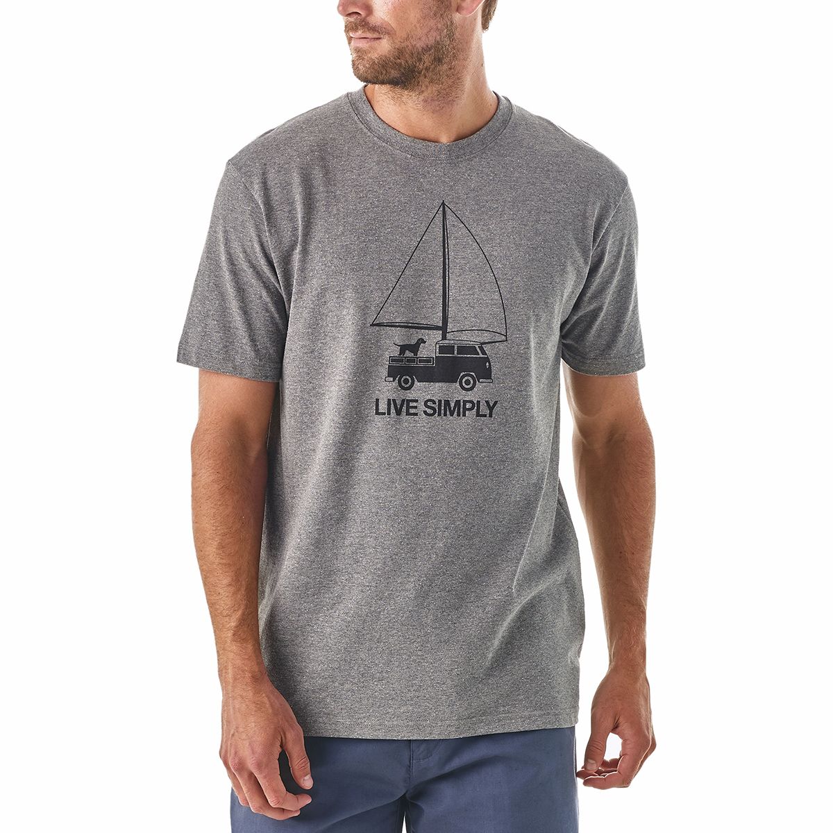 Patagonia Live Simply Wind-Powered Responsibili-T-Shirt - Men's ...