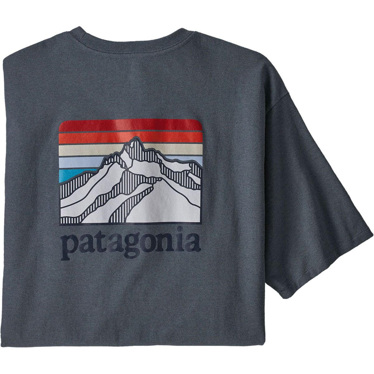 Patagonia Line Logo Ridge Pocket Responsibili-T-Shirt - Men's - Clothing