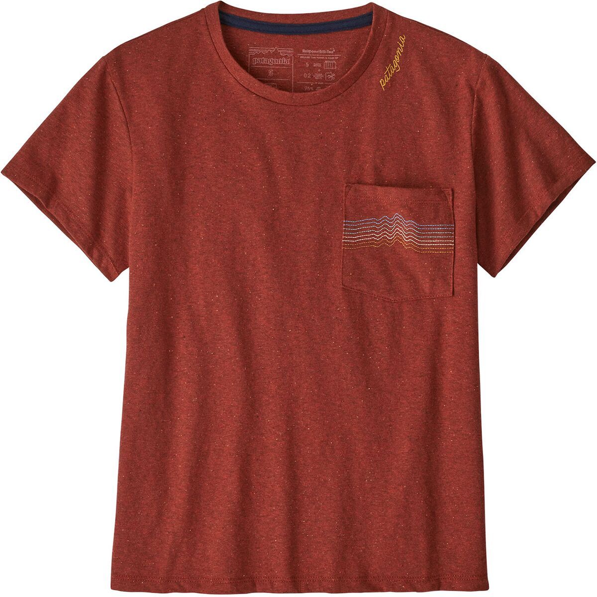 Patagonia Ridge Rise Stripe Pocket Responsibili-Tee - Women's - Clothing