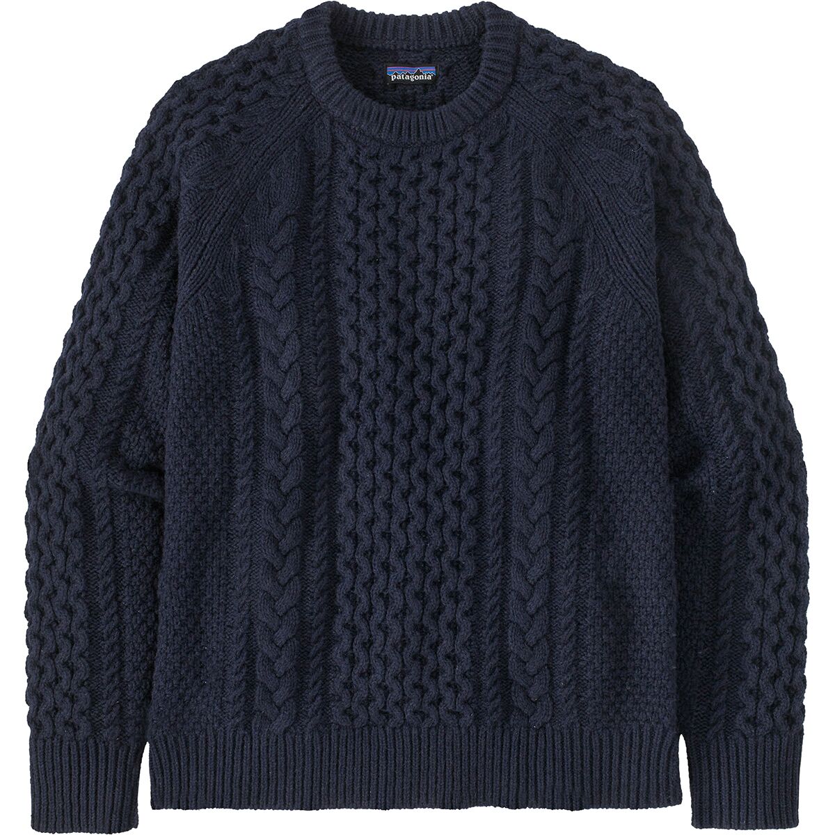 Patagonia Recycled Wool-Blend Cable Knit Crewneck Sweater - Men's ...