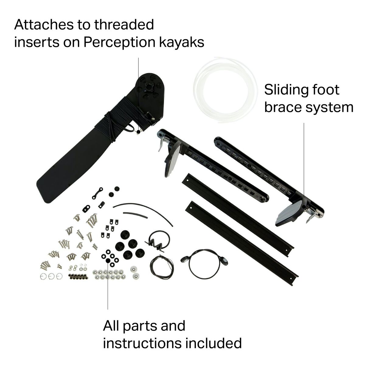 Perception Rudder Kit - Solo Kayak - Paddle