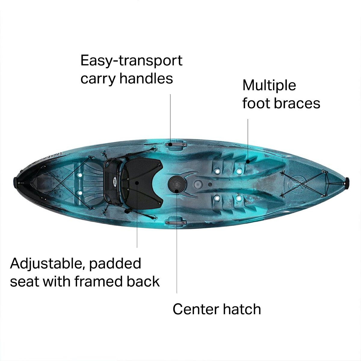 Perception Tribe 9.5 Kayak - Paddle