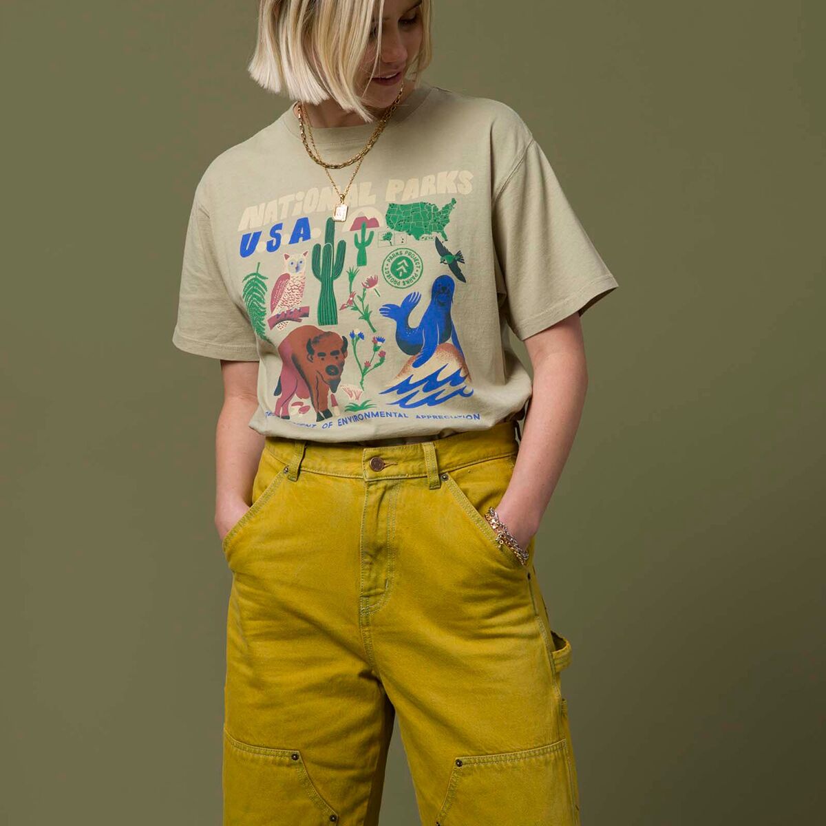 Parks Project National Parks of the USA Organic T-Shirt - Clothing