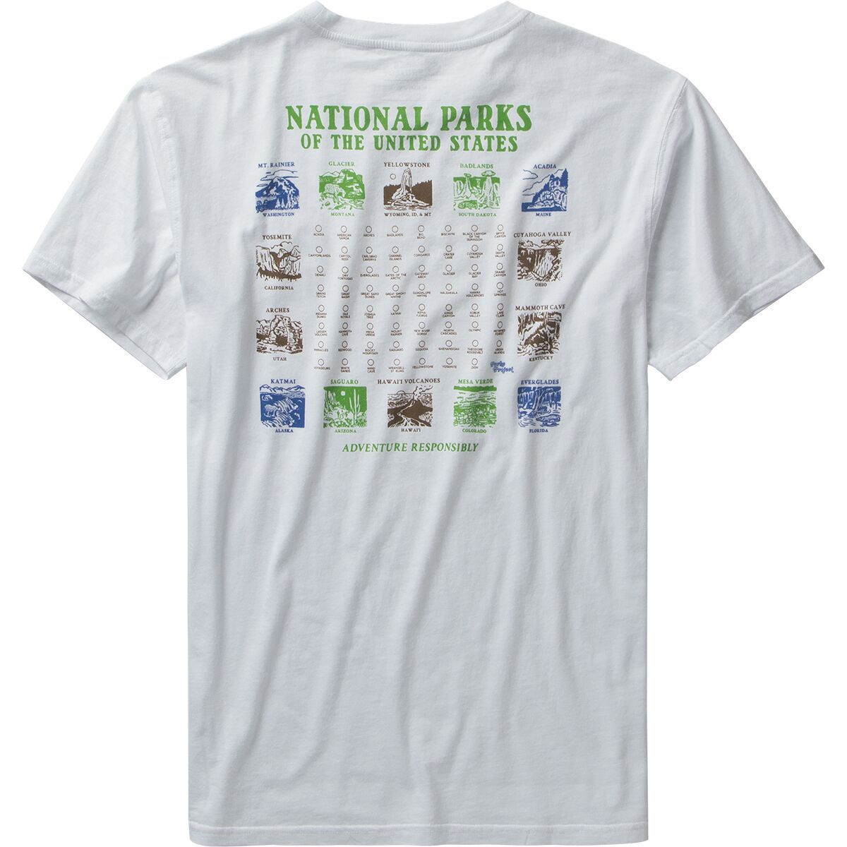 Parks Project States & National Parks T-Shirt - Clothing