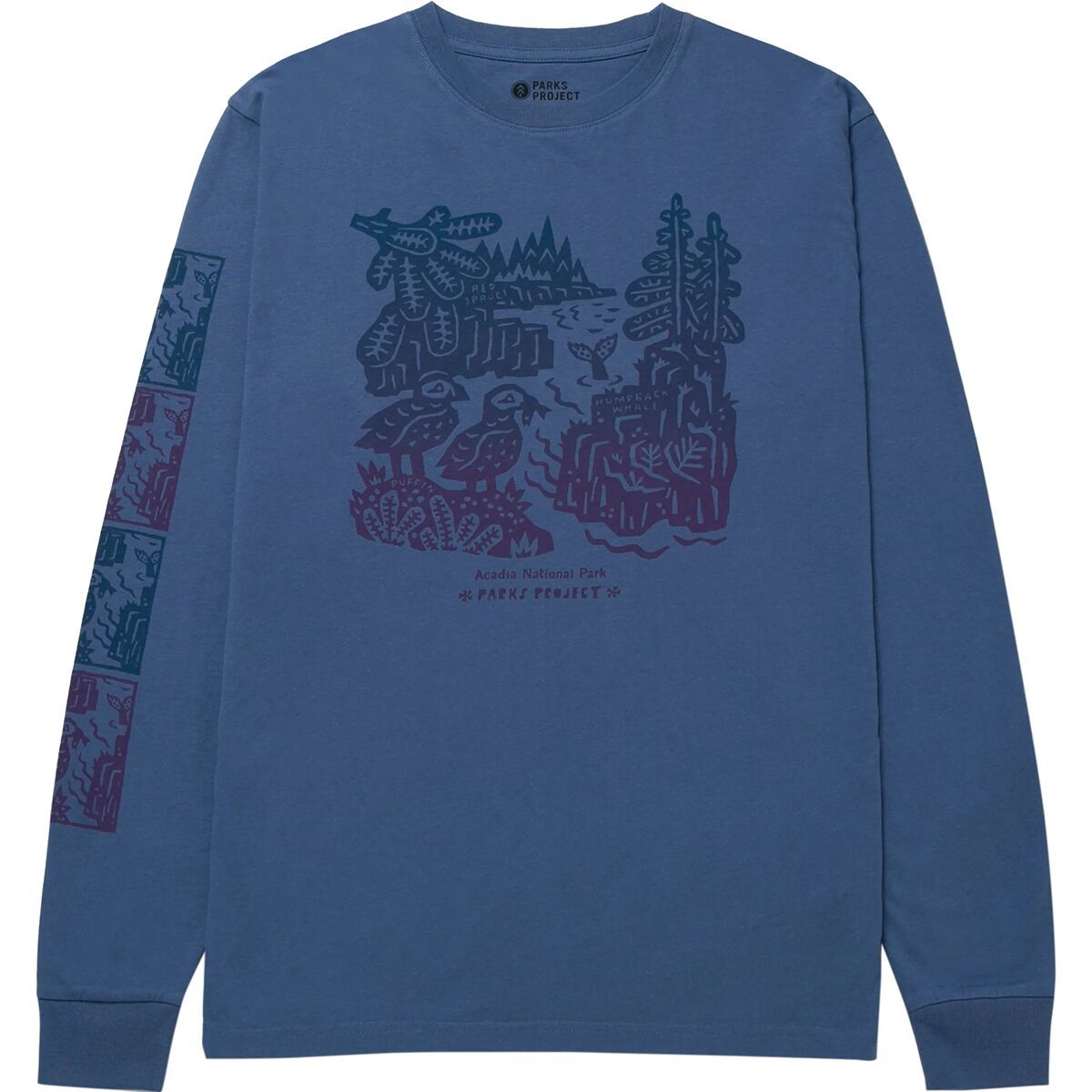 Parks Project Acadia Woodcut Long-Sleeve T-Shirt - Clothing
