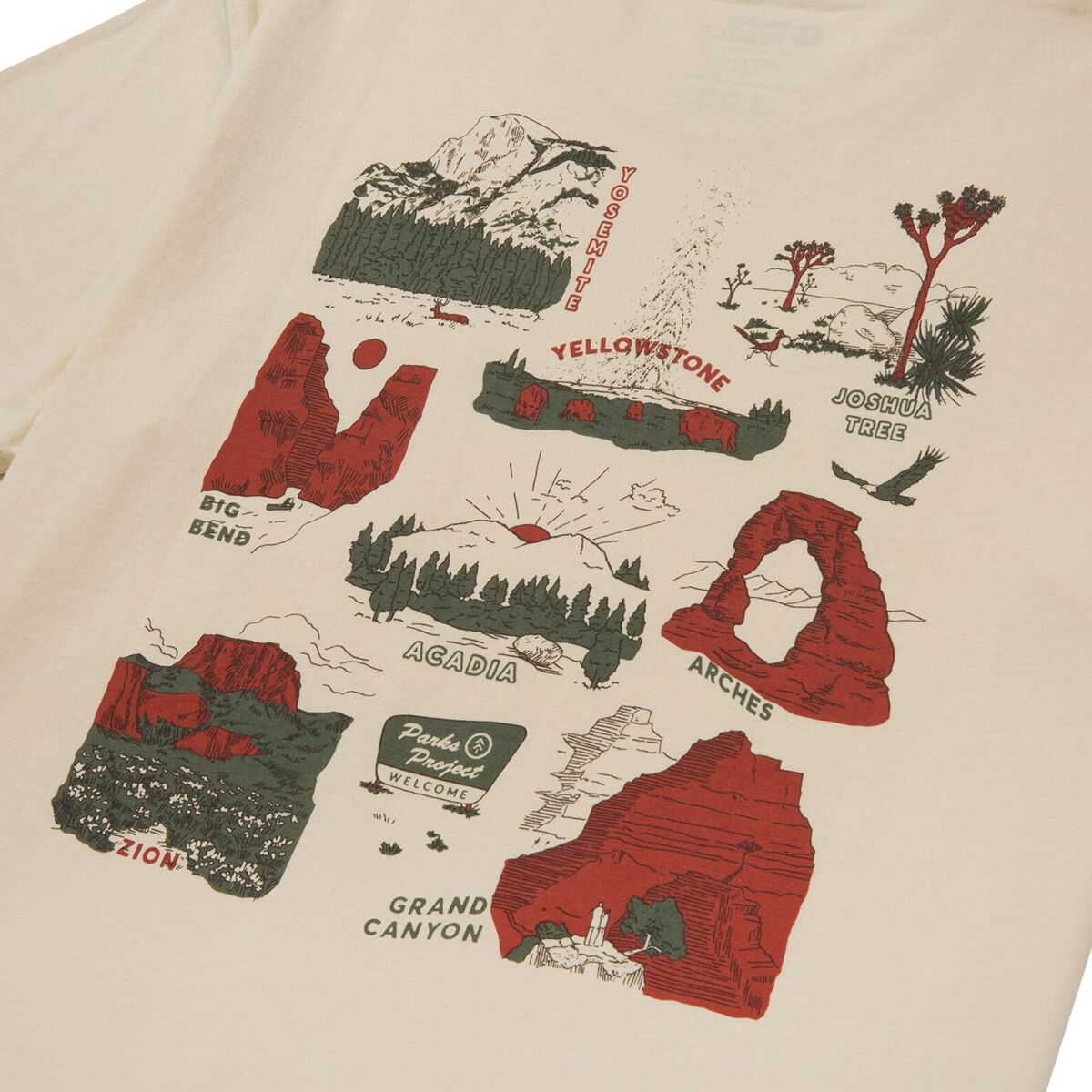 Parks Project National Park Welcome Pocket T-Shirt - Clothing