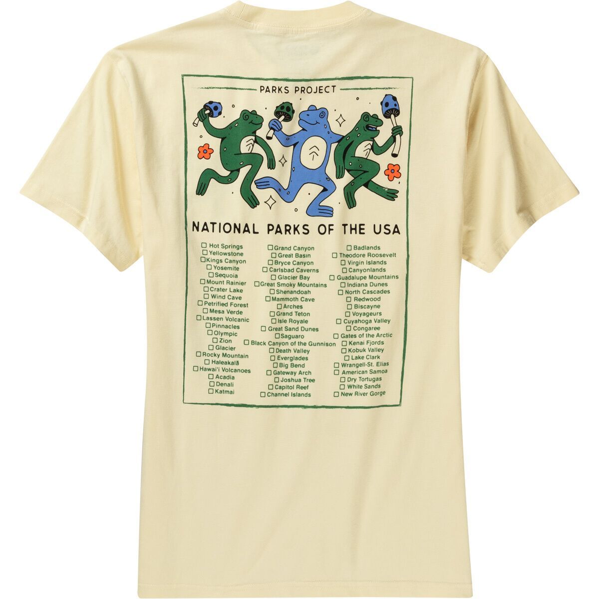 Parks Project Great Outdoors National Parks Checklist Shirt - Women's ...