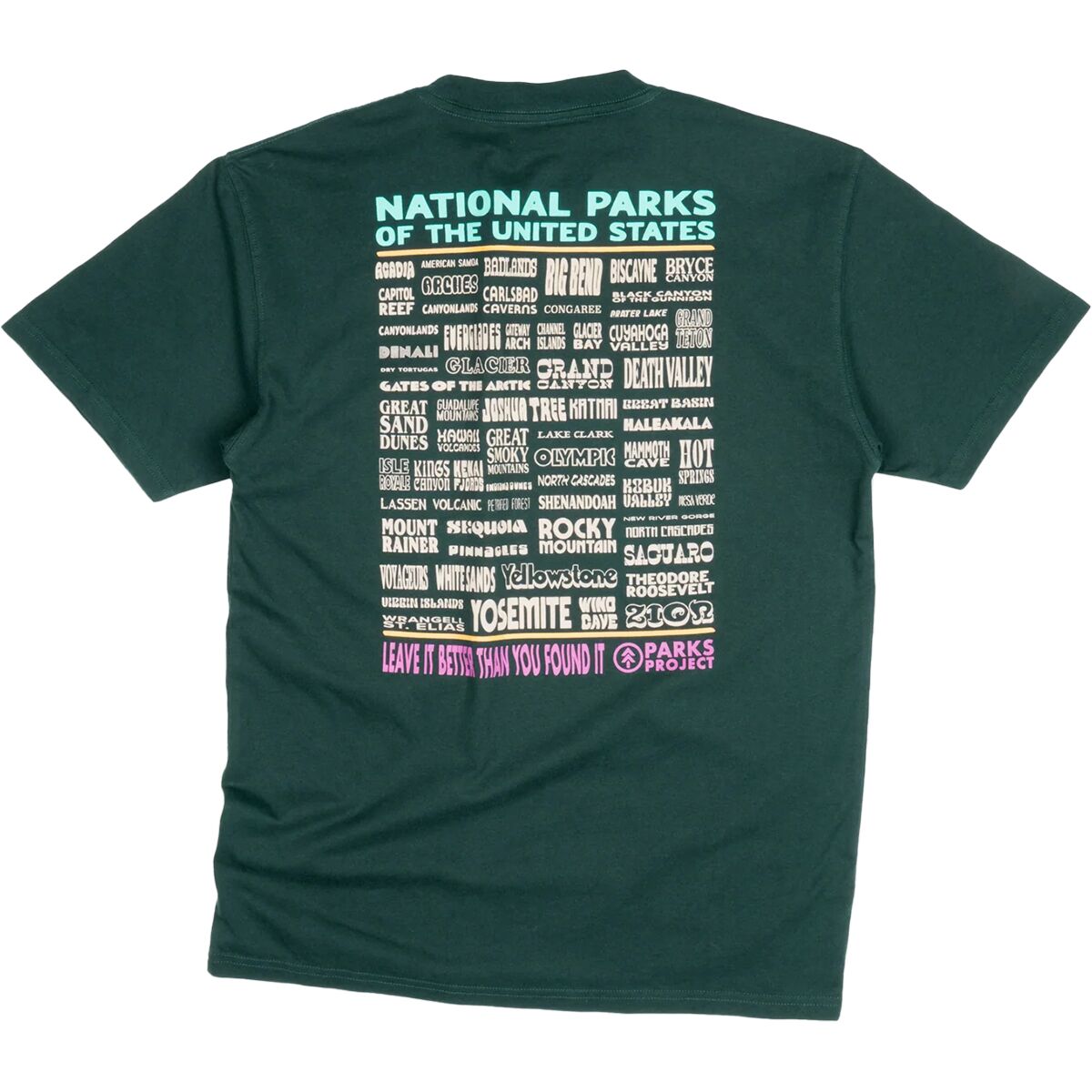 Parks Project National Parks Lineup Pocket T-Shirt - Clothing