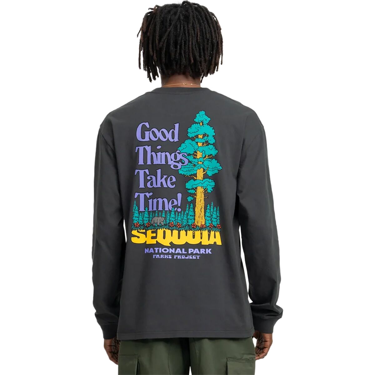 Parks Project Sequioa Good Things Take Time Long-Sleeve T-Shirt - Clothing