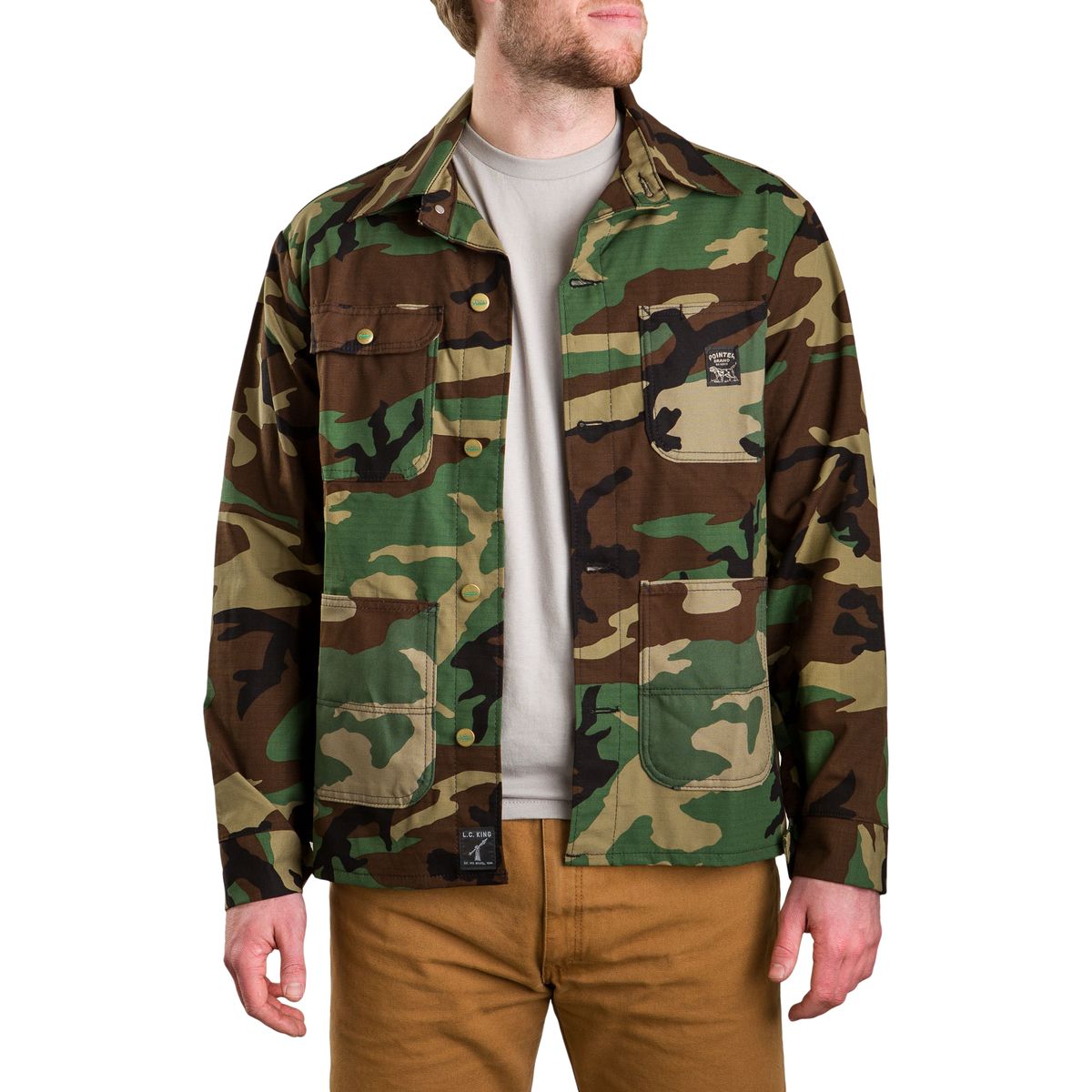 Pointer Brand Woodland Camo Chore Coat - Men's - Clothing