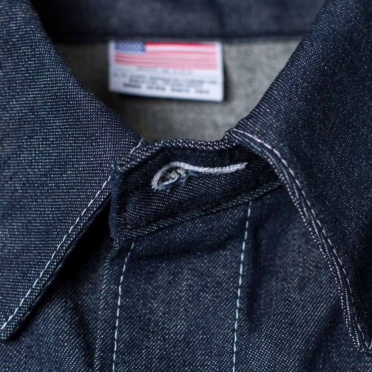 Pointer Brand Indigo Denim Raw Cone White Oak Chore Coat - Men's - Clothing