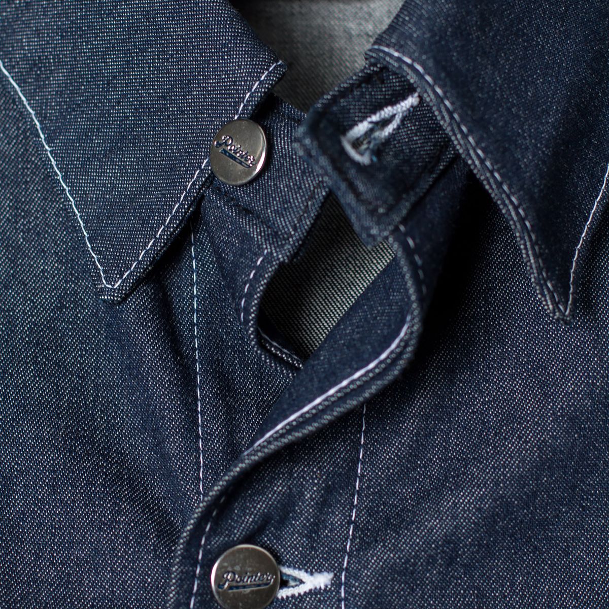 Pointer Brand Indigo Denim Raw Cone White Oak Chore Coat - Men's - Clothing