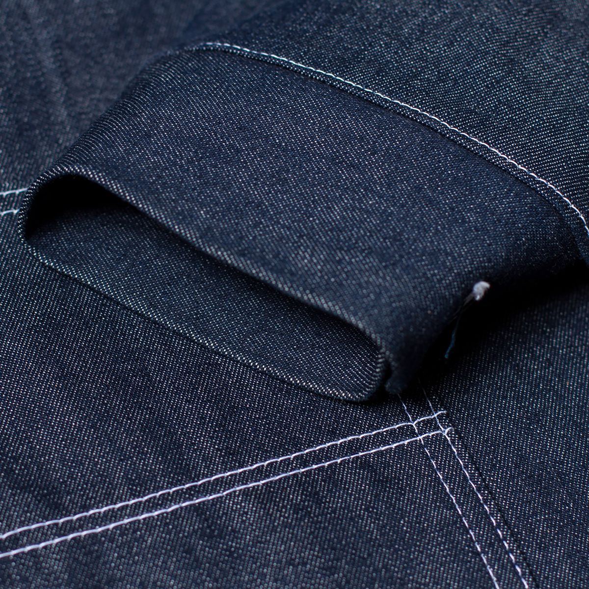 Pointer Brand Indigo Denim Raw Cone White Oak Chore Coat - Men's - Clothing