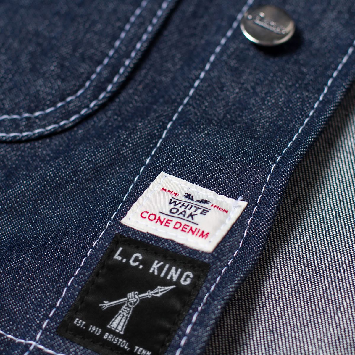 Pointer Brand Indigo Denim Raw Cone White Oak Chore Coat - Men's - Clothing