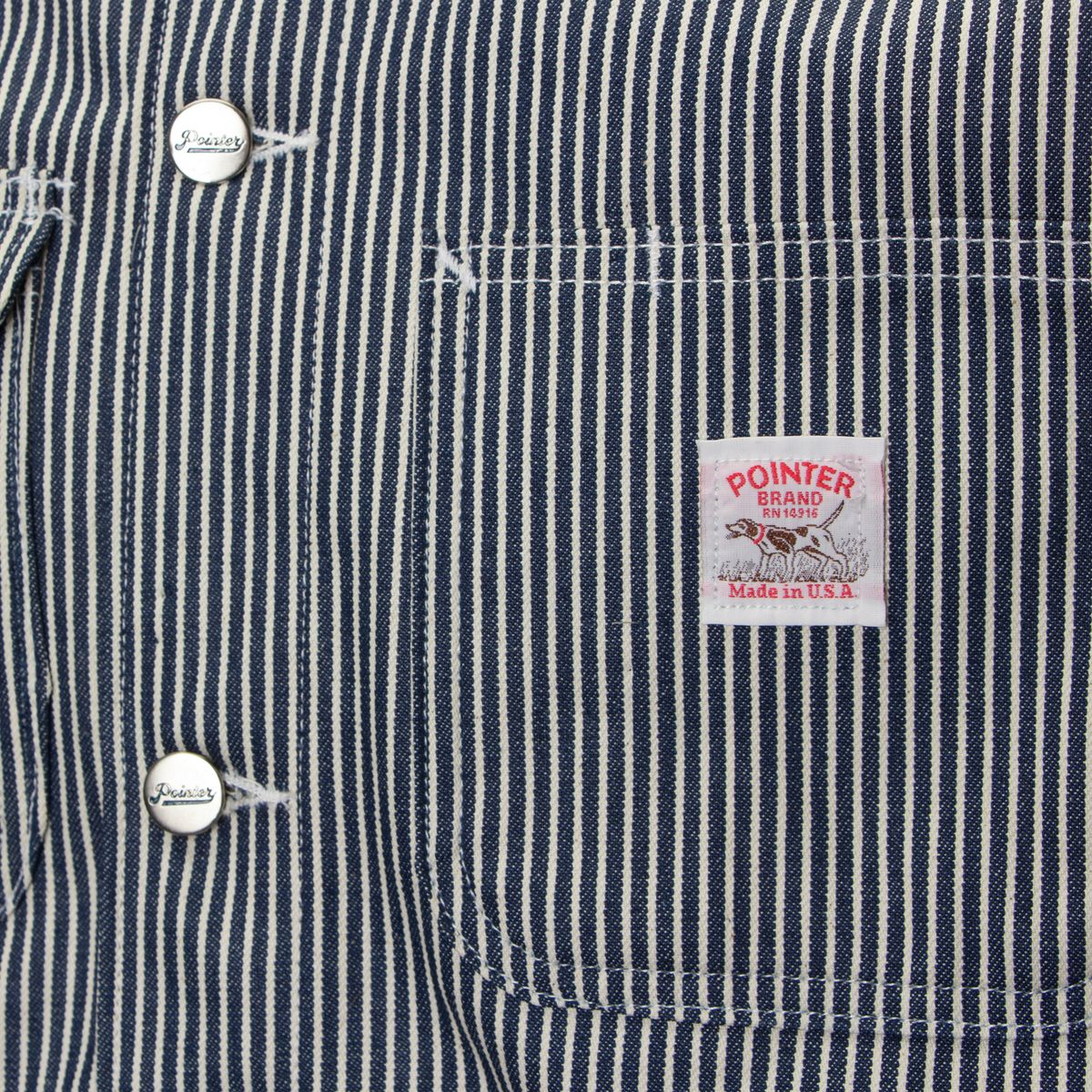 Pointer Brand Hickory Stripe Banded Collar Jacket - Men's - Clothing