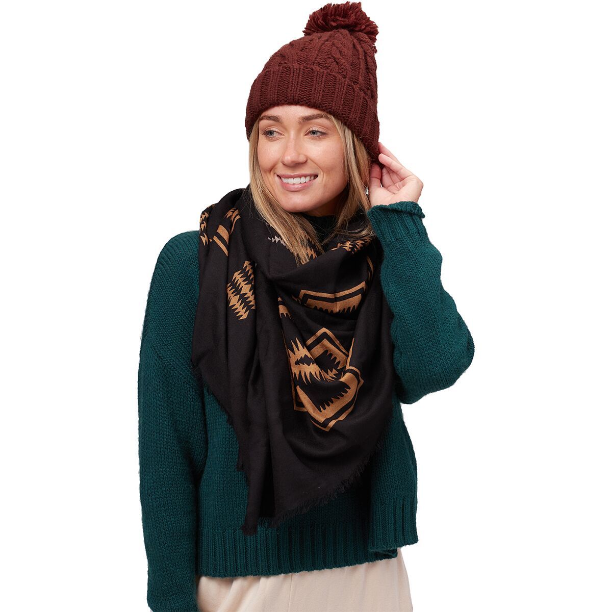 Pendleton Oversized Featherweight Wool Scarf - Women's - Accessories