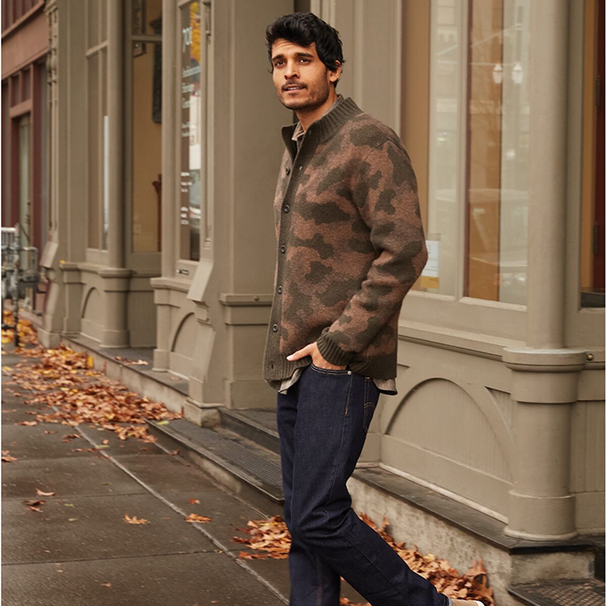 Pendleton Camo Cardigan - Men's - Clothing