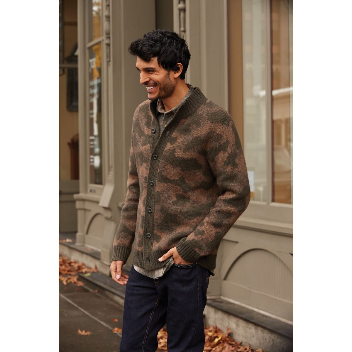 Pendleton Camo Cardigan - Men's - Clothing