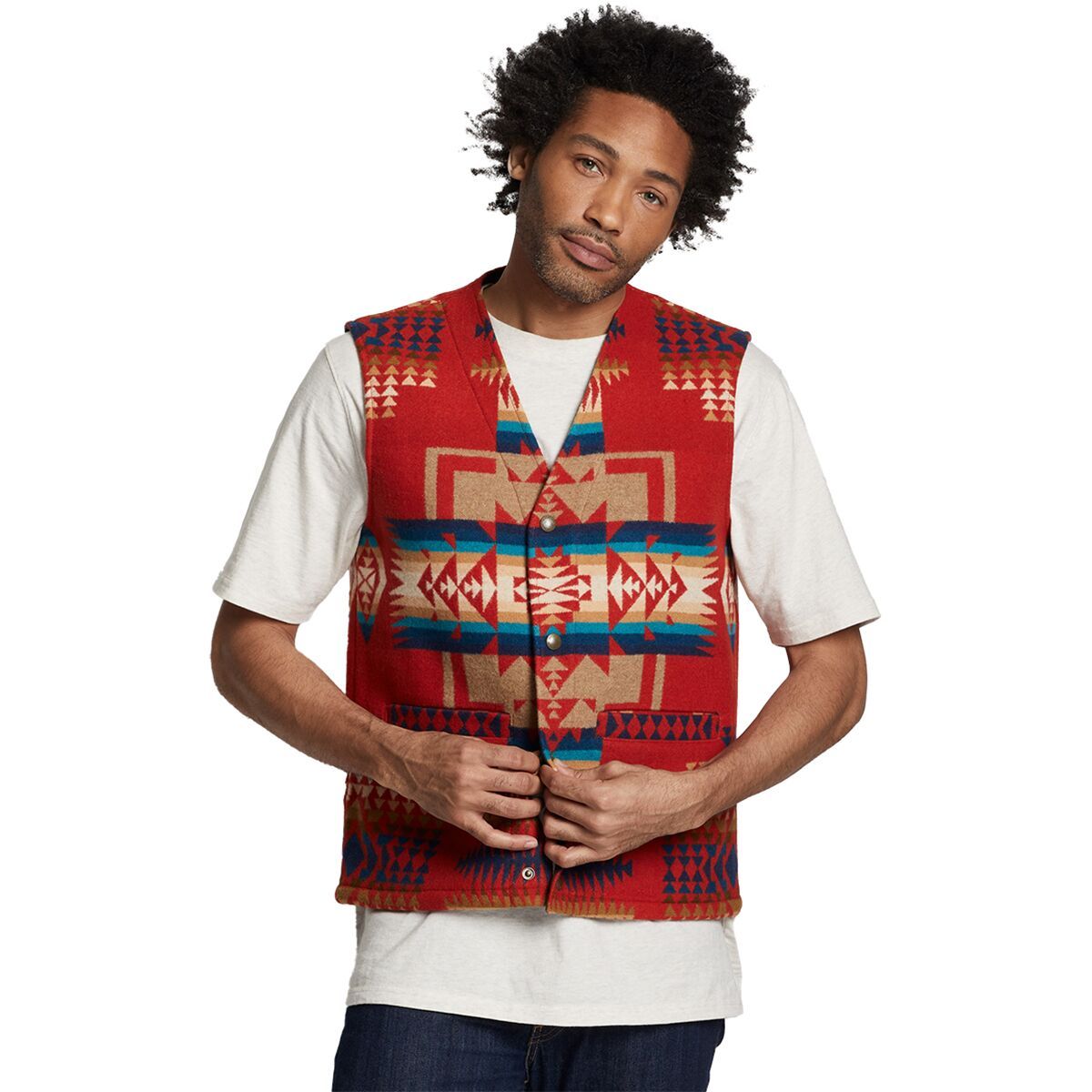 Pendleton Quilted Snap Vest - Men's - Clothing
