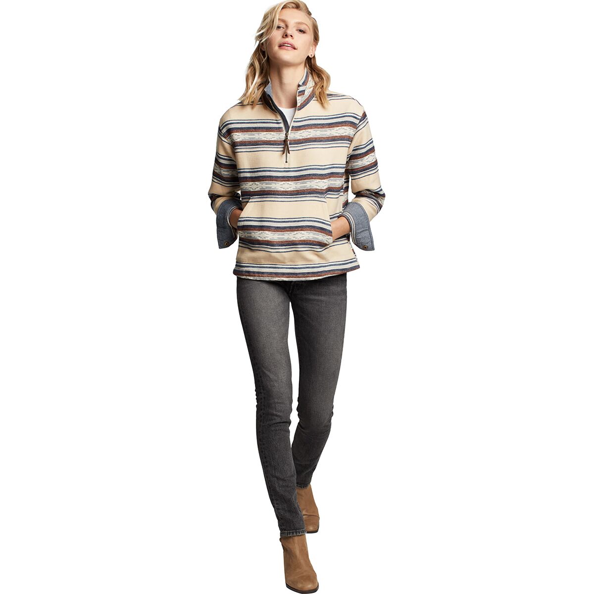 Pendleton Half-Zip Pullover Sweatshirt - Women's - Clothing