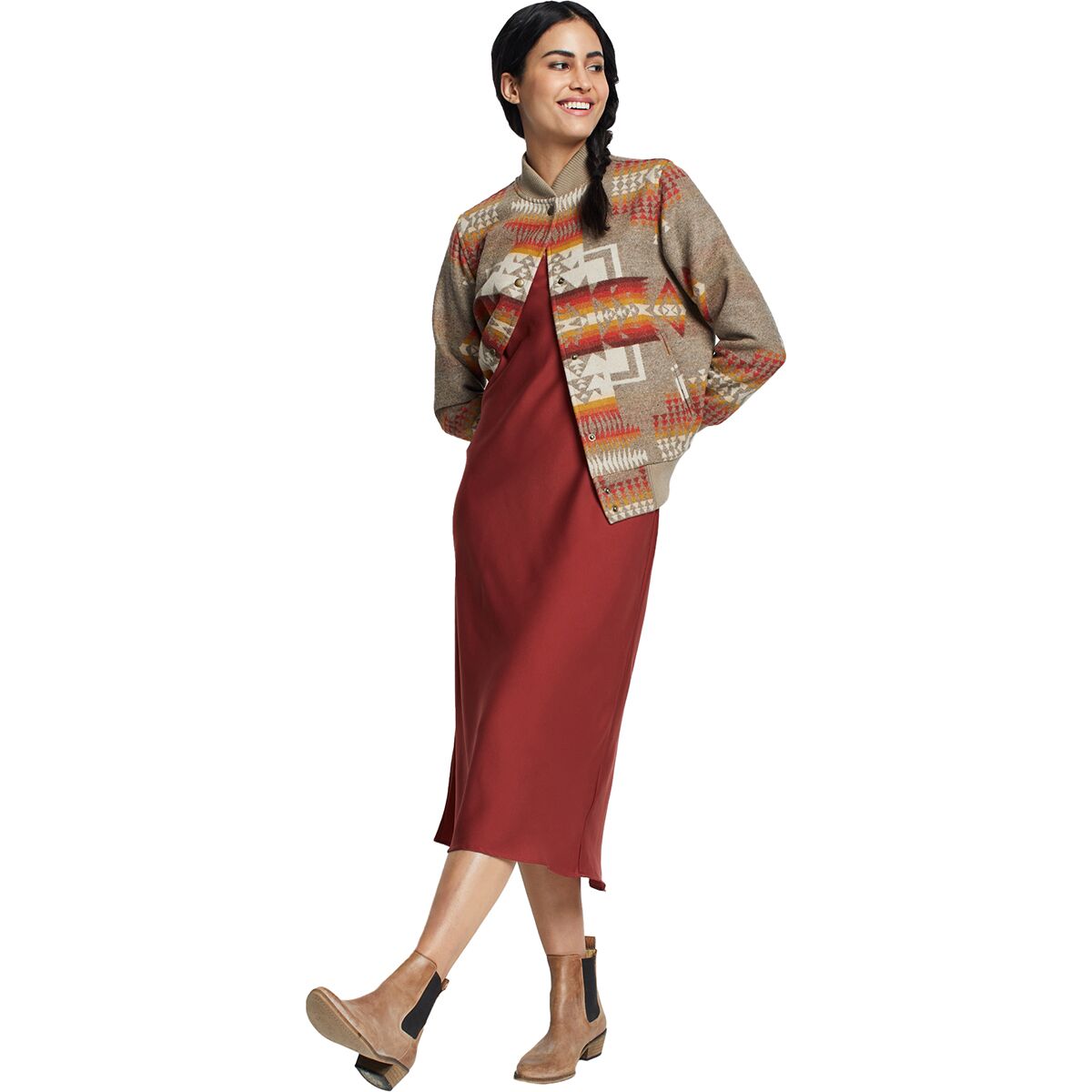 Pendleton Jacquard Bomber Jacket - Women's - Clothing