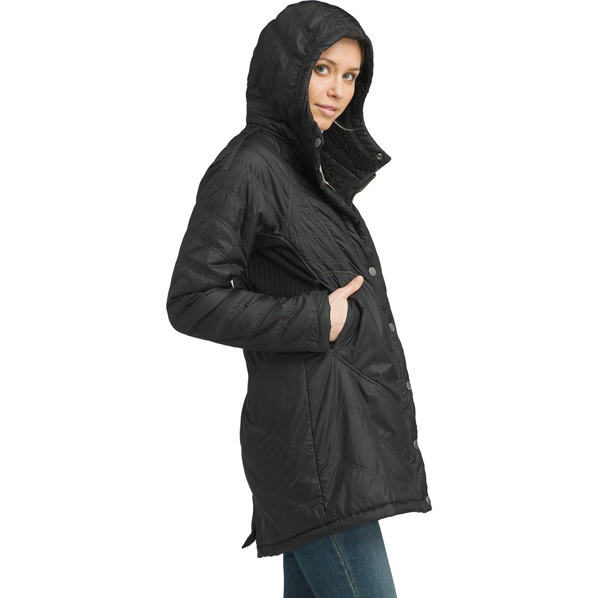 prAna Diva Long Hooded Jacket - Women's - Clothing