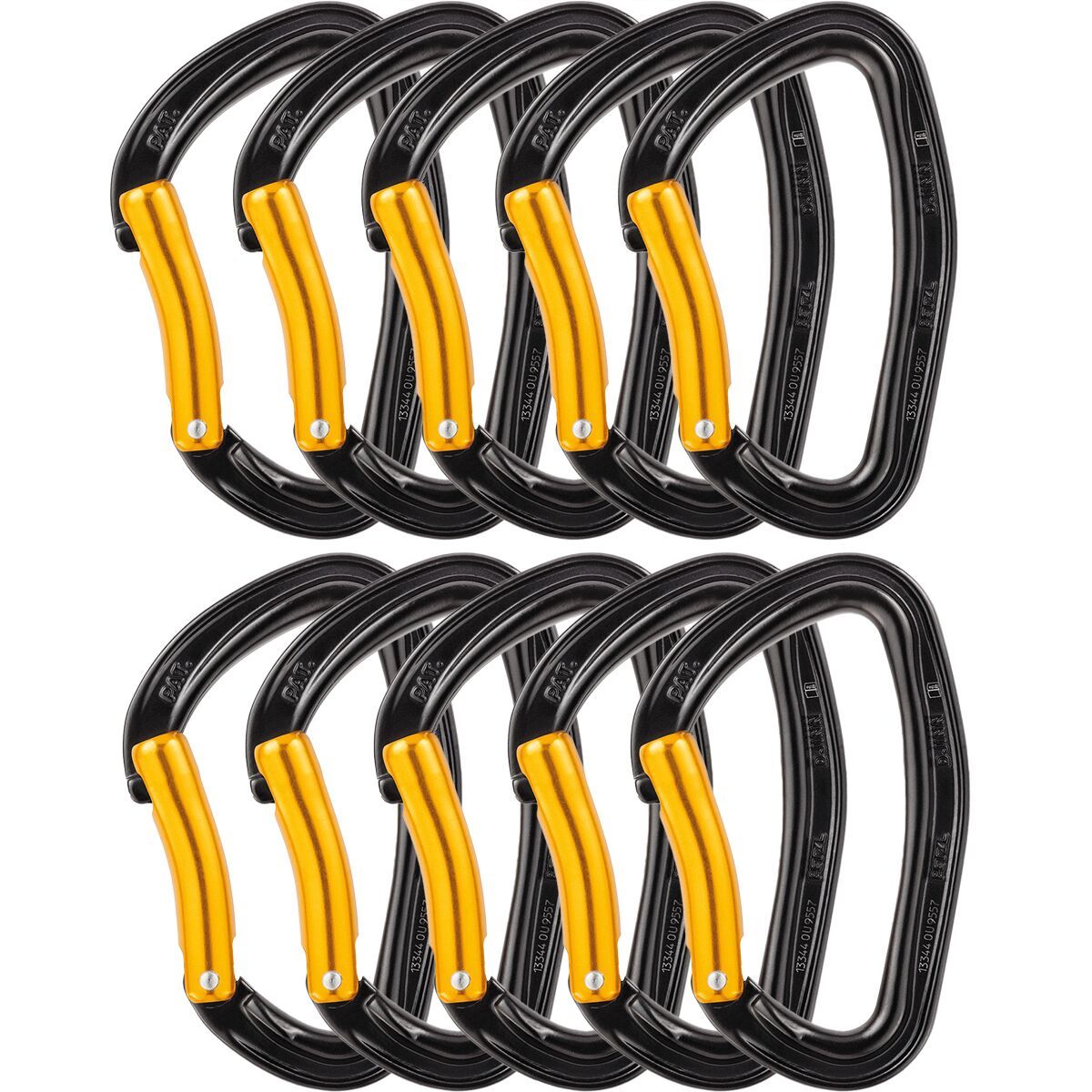 Petzl Djinn Steel Carabiner - 10-Pack - Climb