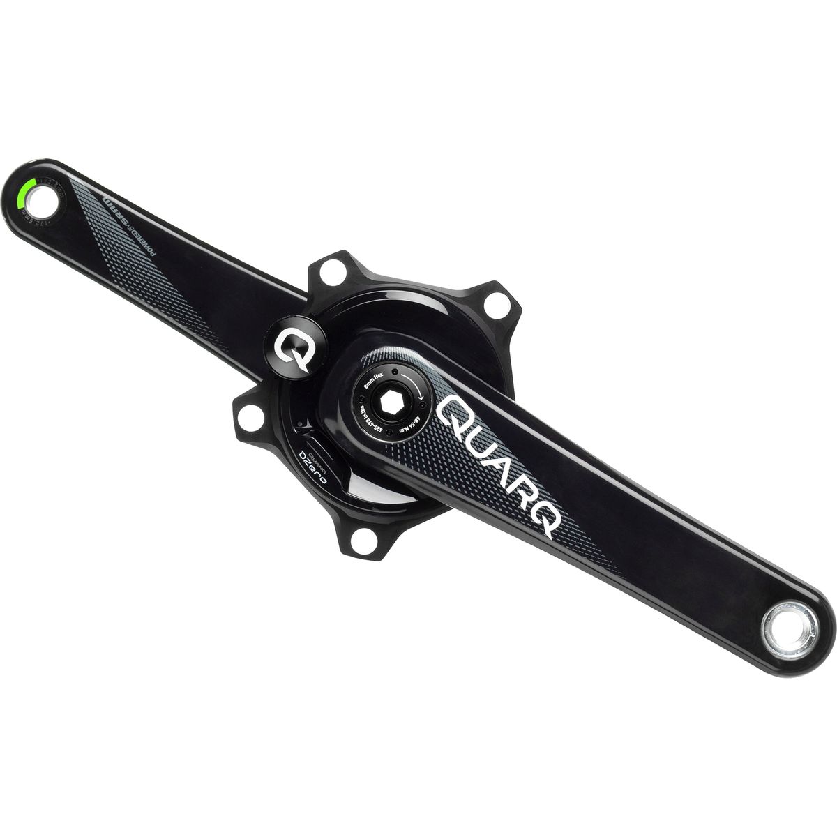 Quarq DZero Carbon Power Meter Crank Arms - BB30 - Bike