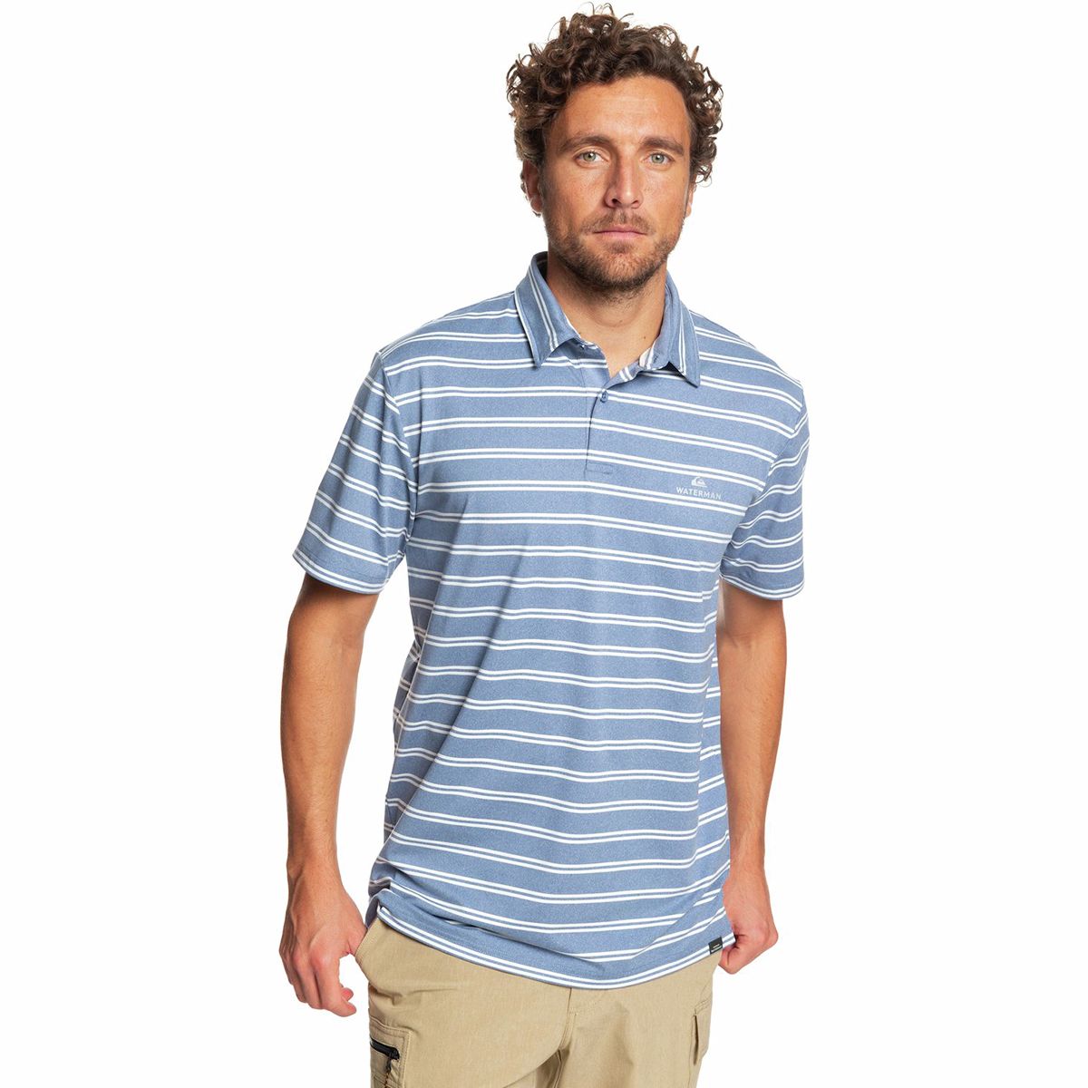 Quiksilver Waterman Striped Reel Backlash Polo - Men's - Clothing