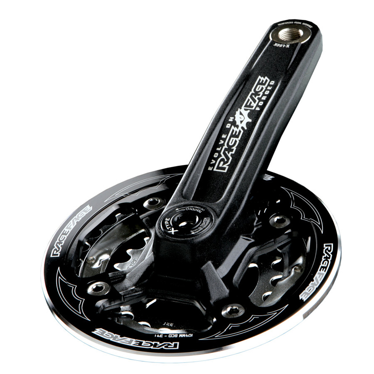 Race Face Evolve DH Mountain Bike Crank - Double w/Bash - Bike