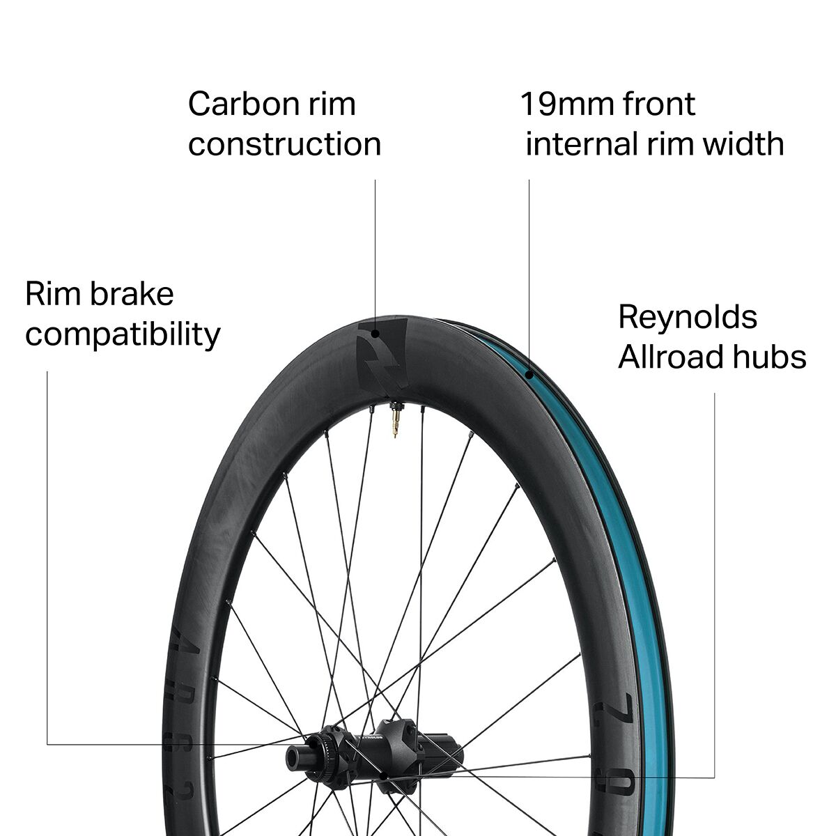 Reynolds 58/62 Carbon Disc Wheelset - Tubeless - Bike