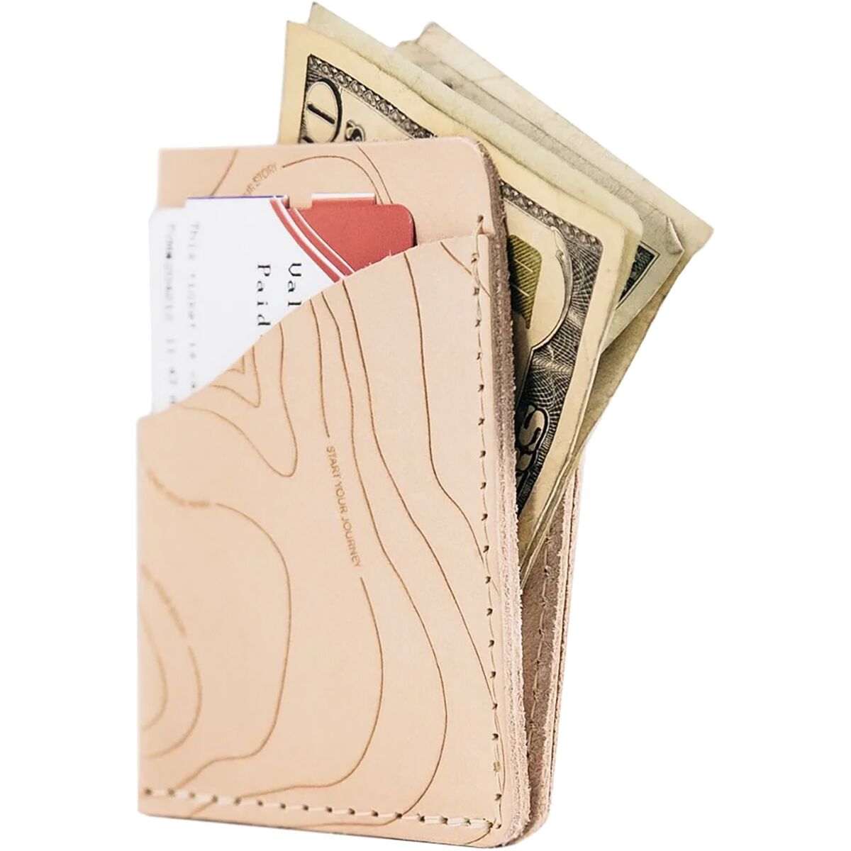 Rustico Wave Leather Wallet Topo Design - Accessories