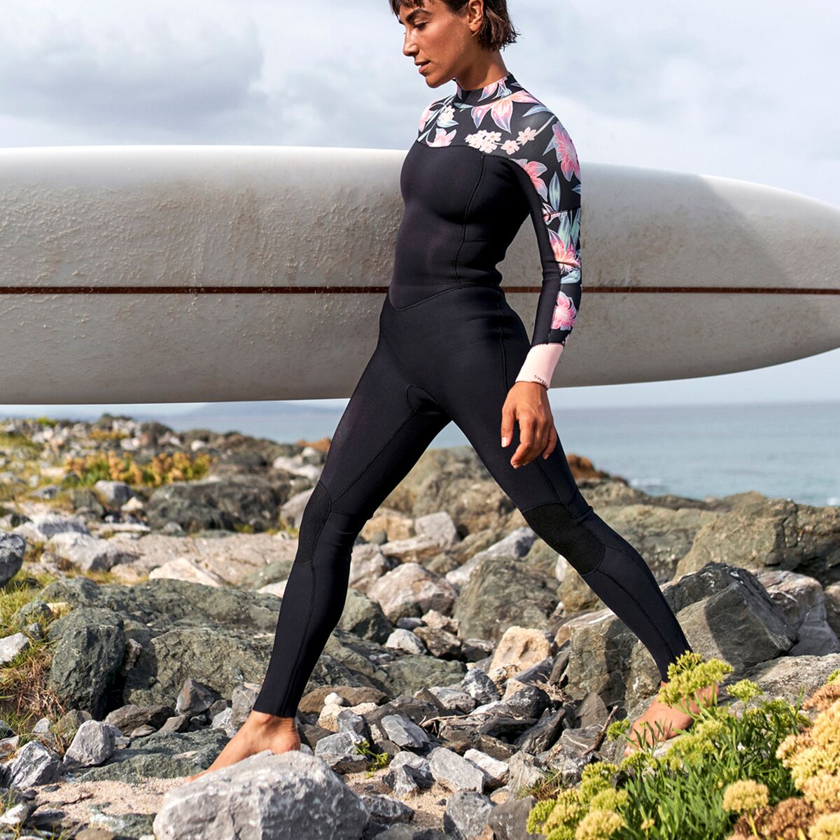 Roxy 4/3mm Swell Series Back-Zip GBS Wetsuit - Women's - Clothing