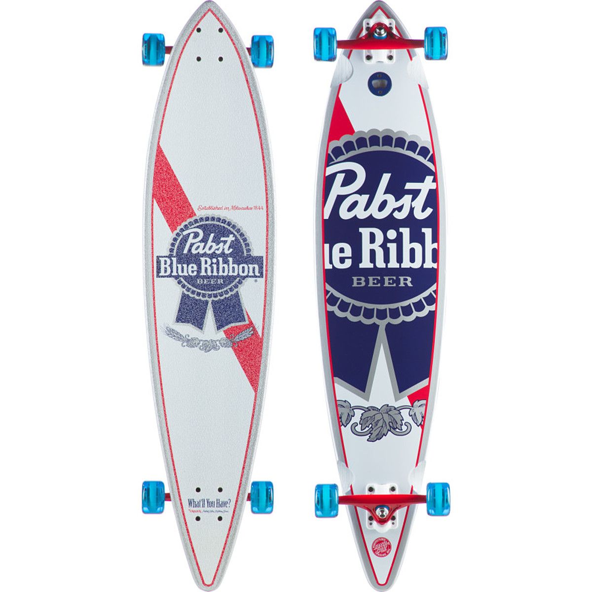 Santa Cruz PBR Pintail Longboard - Snowboard