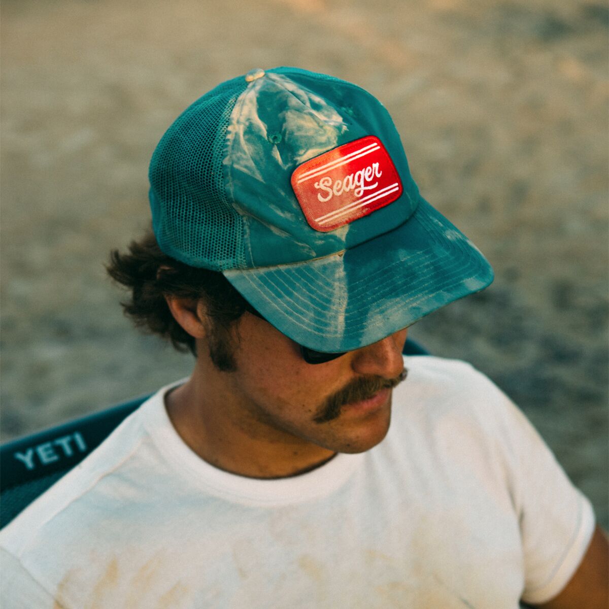 Seager Co. Whitewater Nylon Mesh Snapback Hat - Accessories