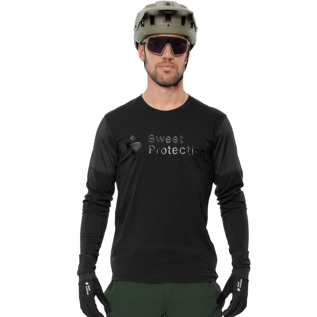 Sweet Protection Hunter Merino Hybrid Long-Sleeve Jersey - Men's - Bike Sweet Protection Hunter Merino Hybrid Long-Sleeve Jersey - Men's - Bike