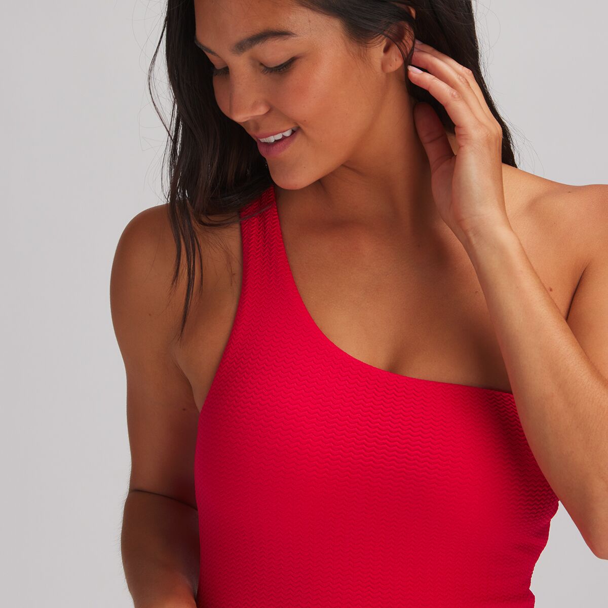 Seafolly Sea Dive One Shoulder Maillot One Piece Swimsuit Womens