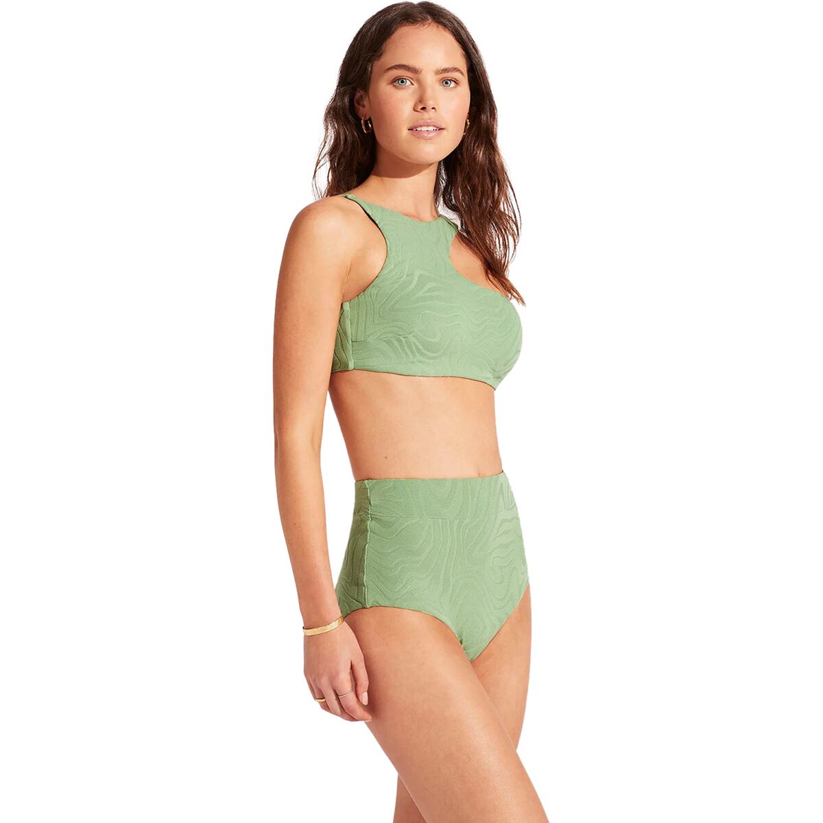 Seafolly Secondwave High Waisted Bikini Bottom - Women's - Clothing