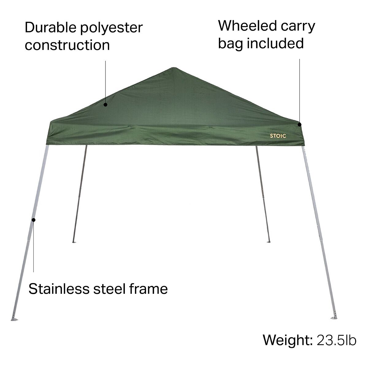 Stoic 10x10 Slant Leg Canopy - Hike & Camp