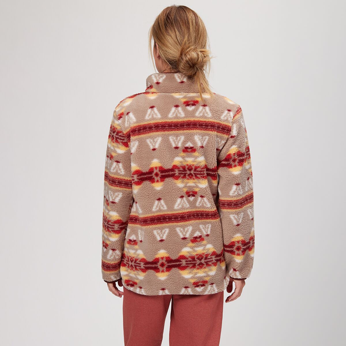 Stoic Pattern Sherpa 1/4-Zip Pullover - Past Season - Women's - Clothing