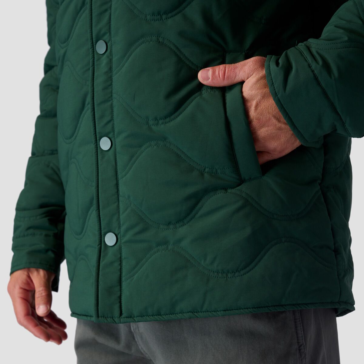 Stoic Quilted Hooded Snap Jacket - Men's - Clothing
