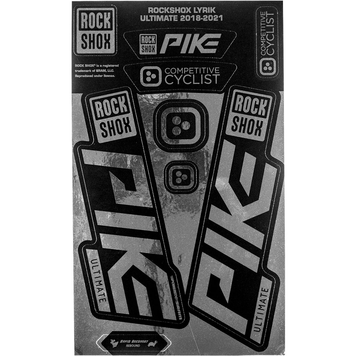 Stikrd Rockshox Pike Decal Kit - Bike