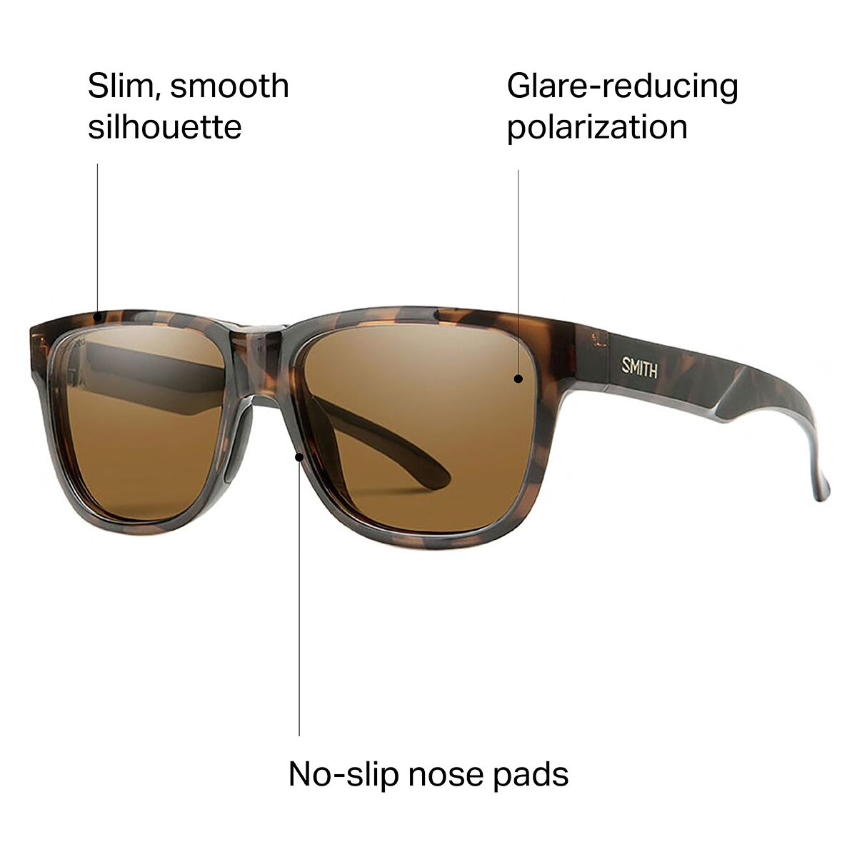 Smith Lowdown Slim 2 Polarized Sunglasses - Accessories