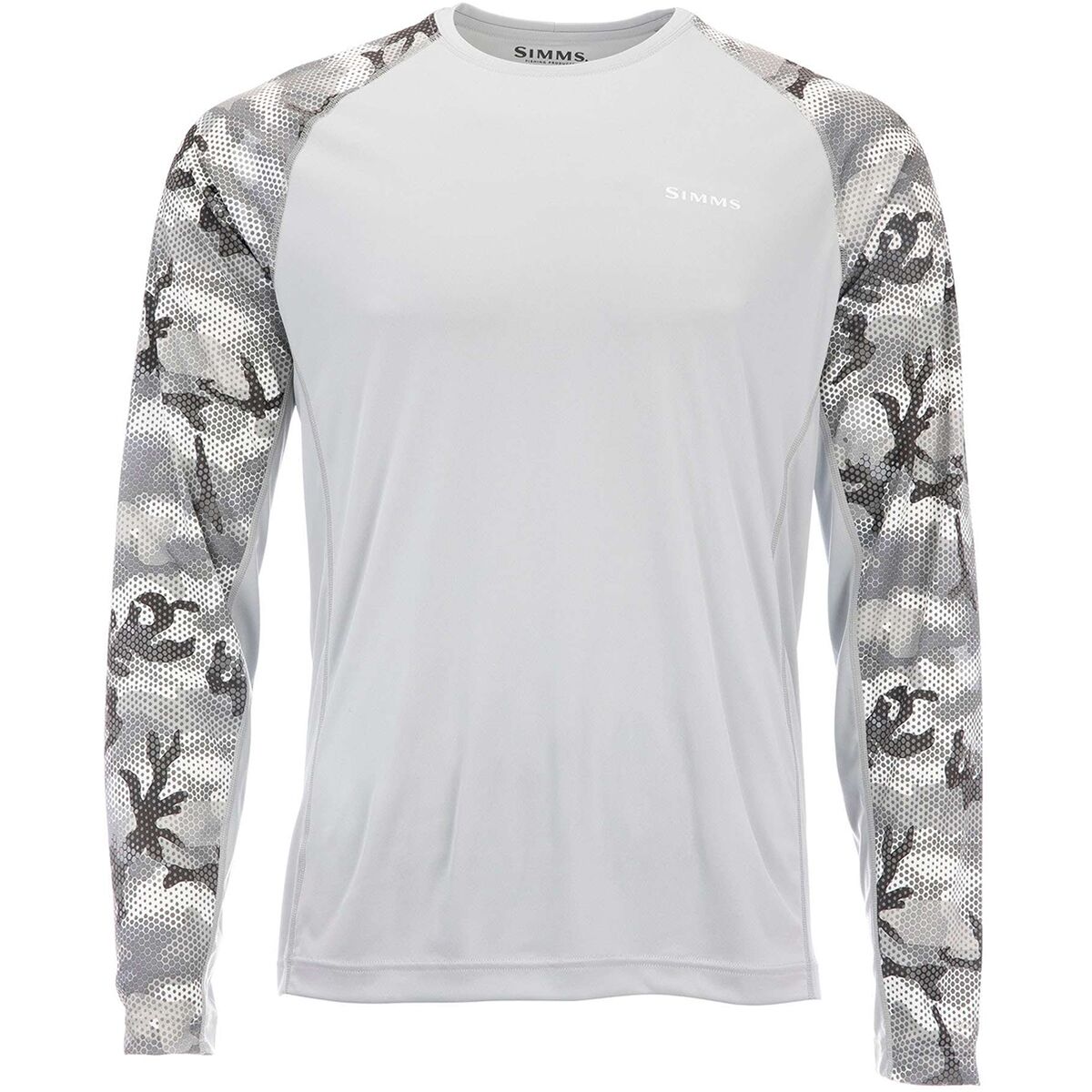 Simms SolarFlex Long-Sleeve Crewneck Print Shirt - Men's | Backcountry.com