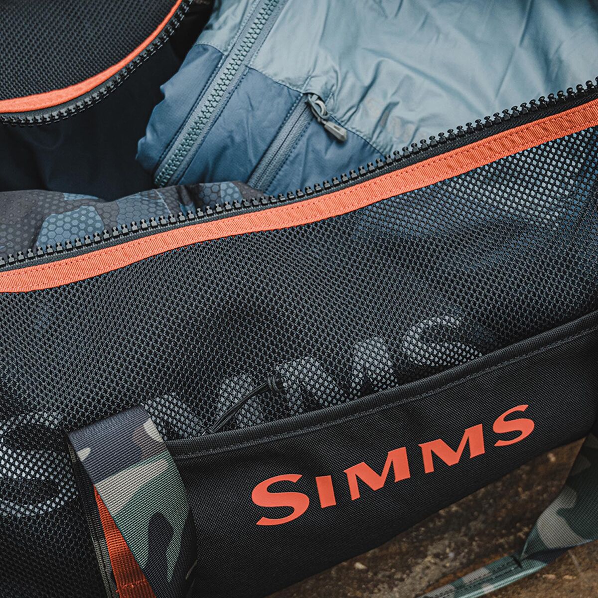Simms Challenger Mesh 60L Duffel - 60L Bag - Fly Fishing